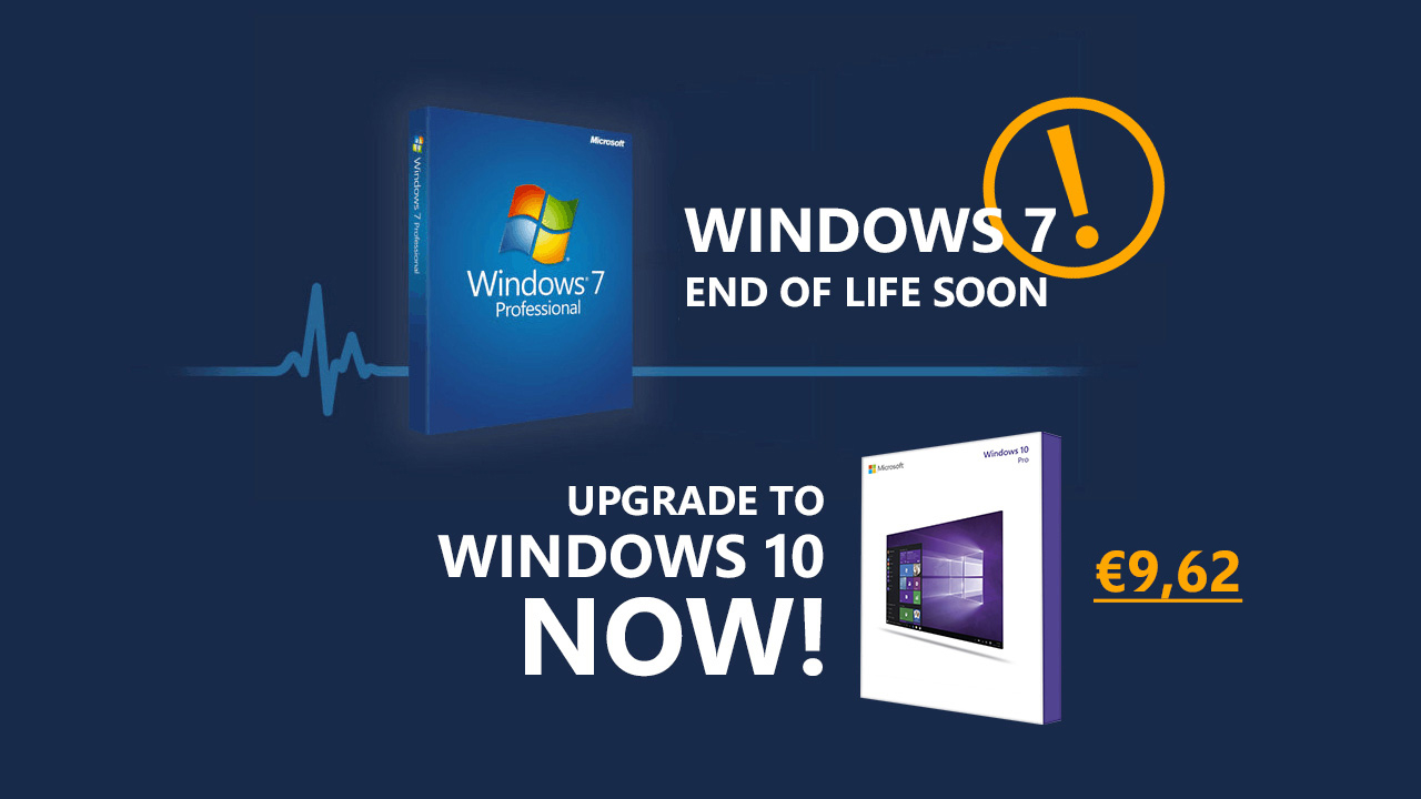 Se termină suportul pentru Windows 7, ia un Windows 10 PRO