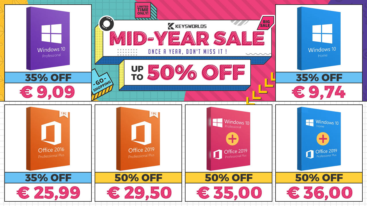 Mid year sale 2020 la produse Windows